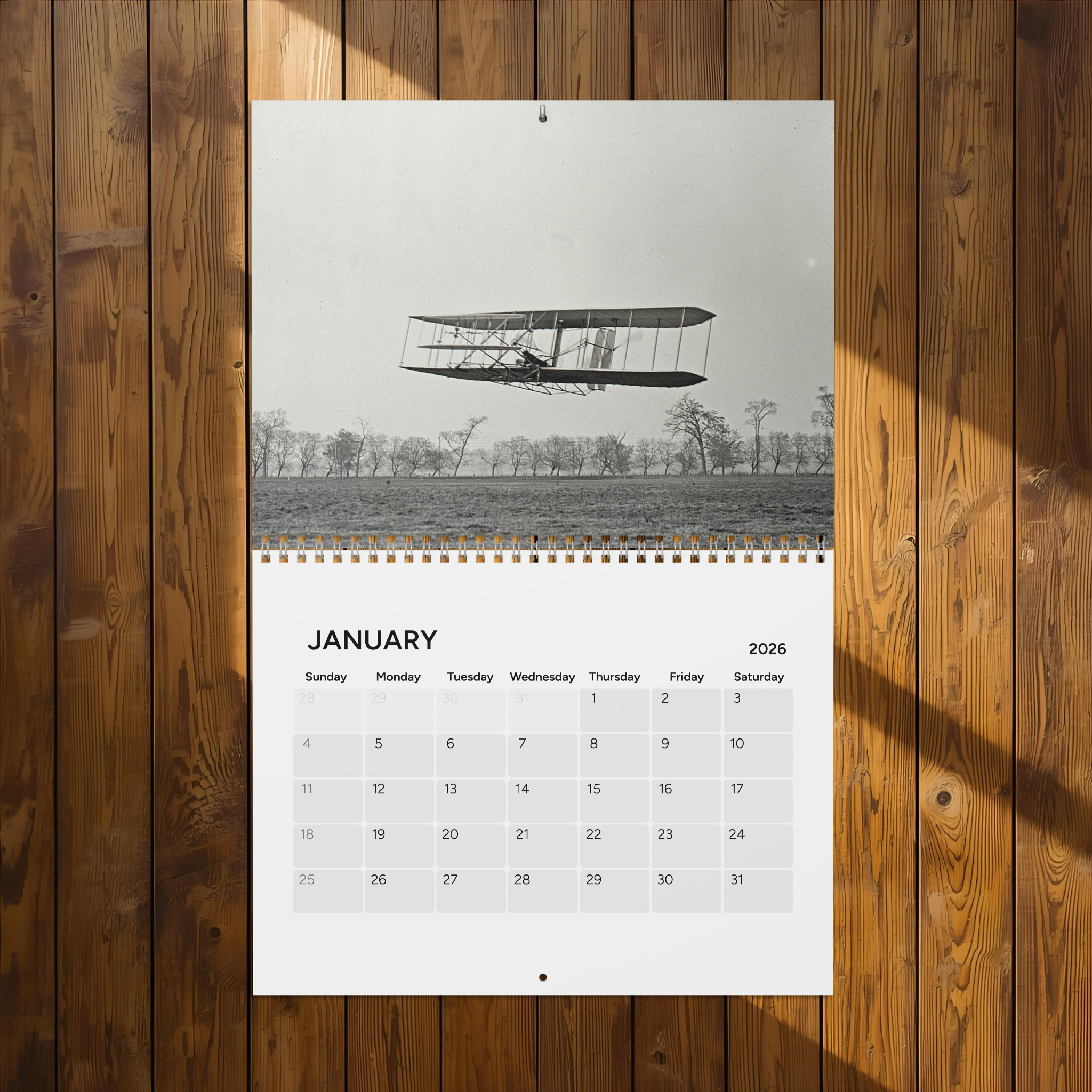 100 years of American Aircraft 2026 (Grid Style) Calendar – Imperial ...